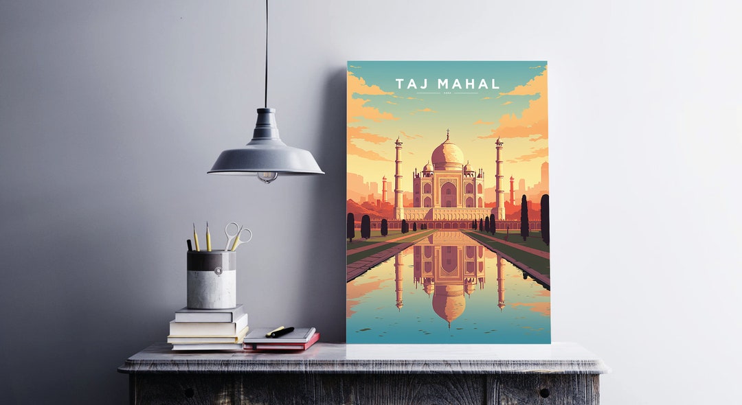 Taj Mahal Print, Taj Mahal Poster, Taj Mahal, Taj Mahal Wall Art, India ...