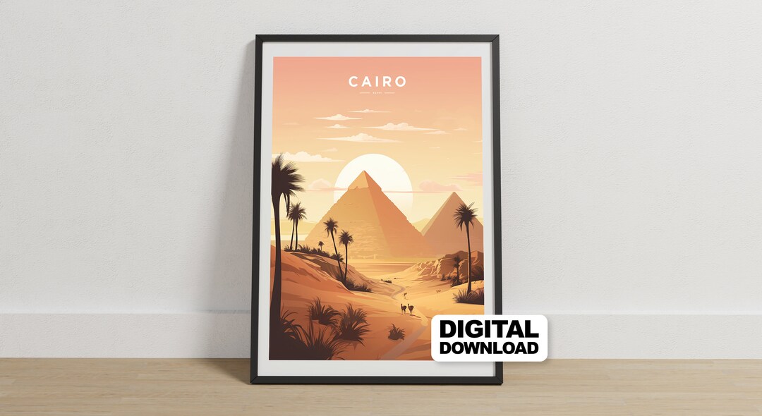 Cairo Print, Cairo Poster, Cairo Wall Art, Cairo Art, Egypt Poster ...