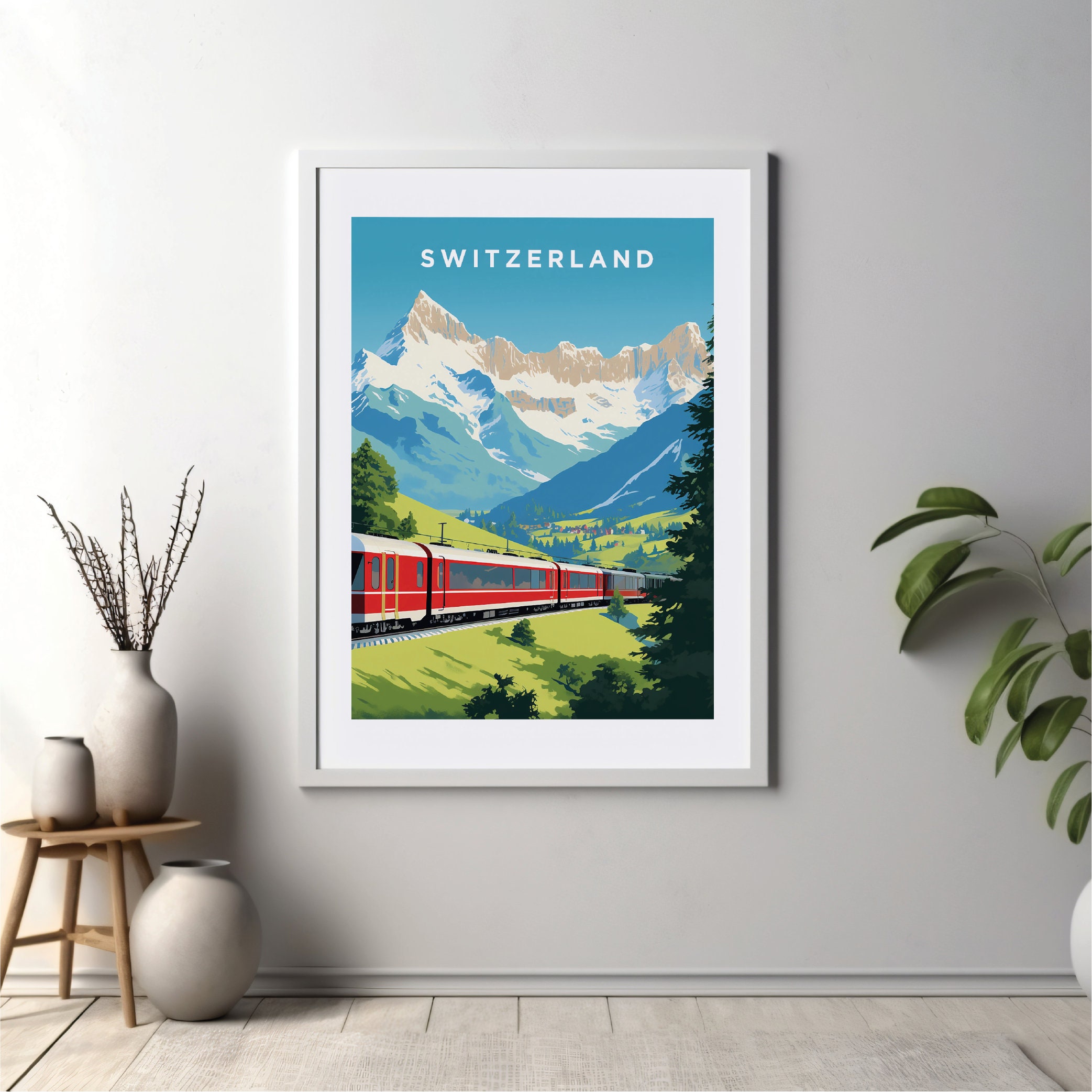 Switzerland Travel Poster, Travel Poster, Switzerland Poster, Swiss ...