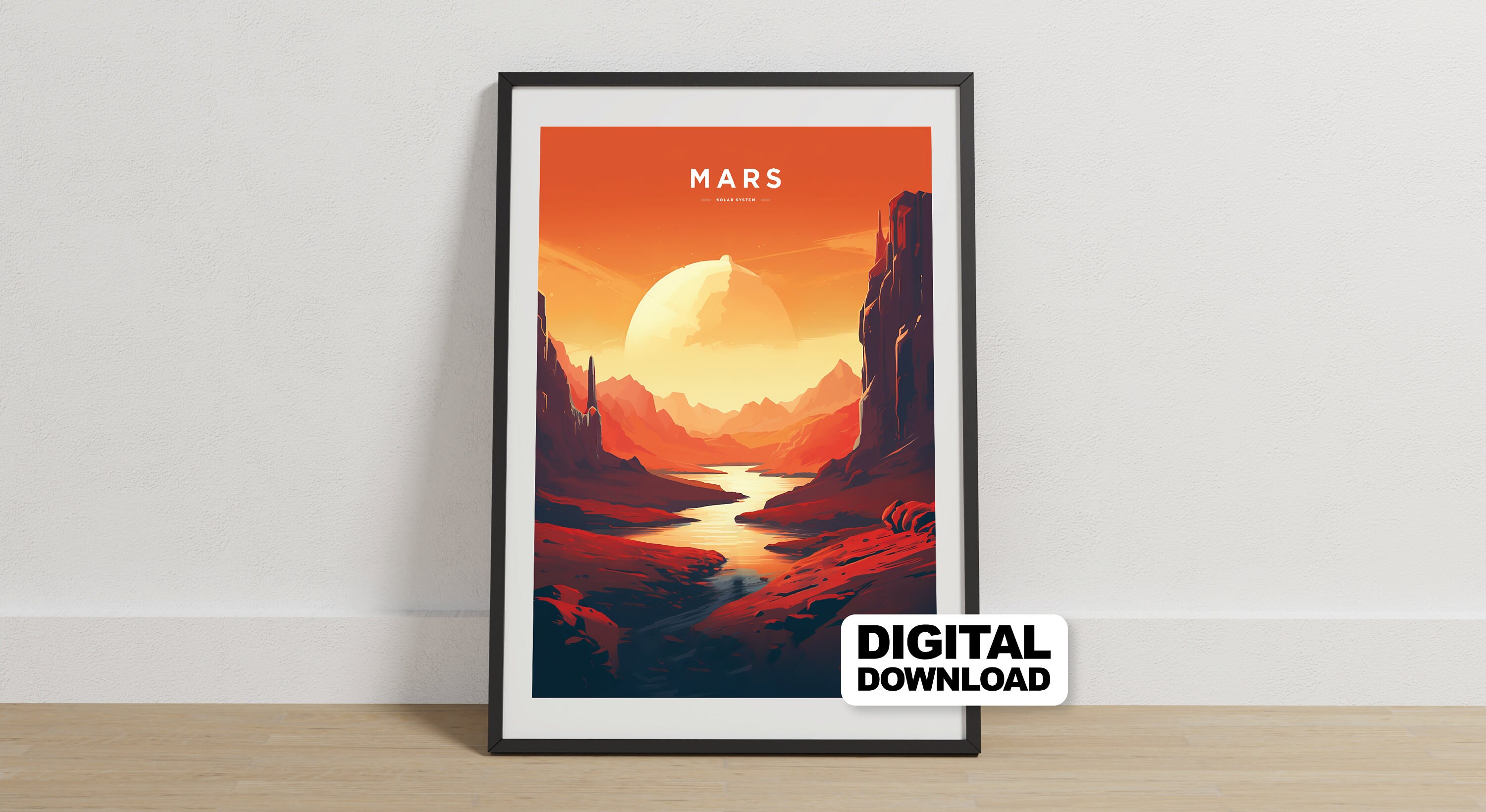 Mars Travel Poster, Mars, Space Travel Poster, Space, Space Poster ...