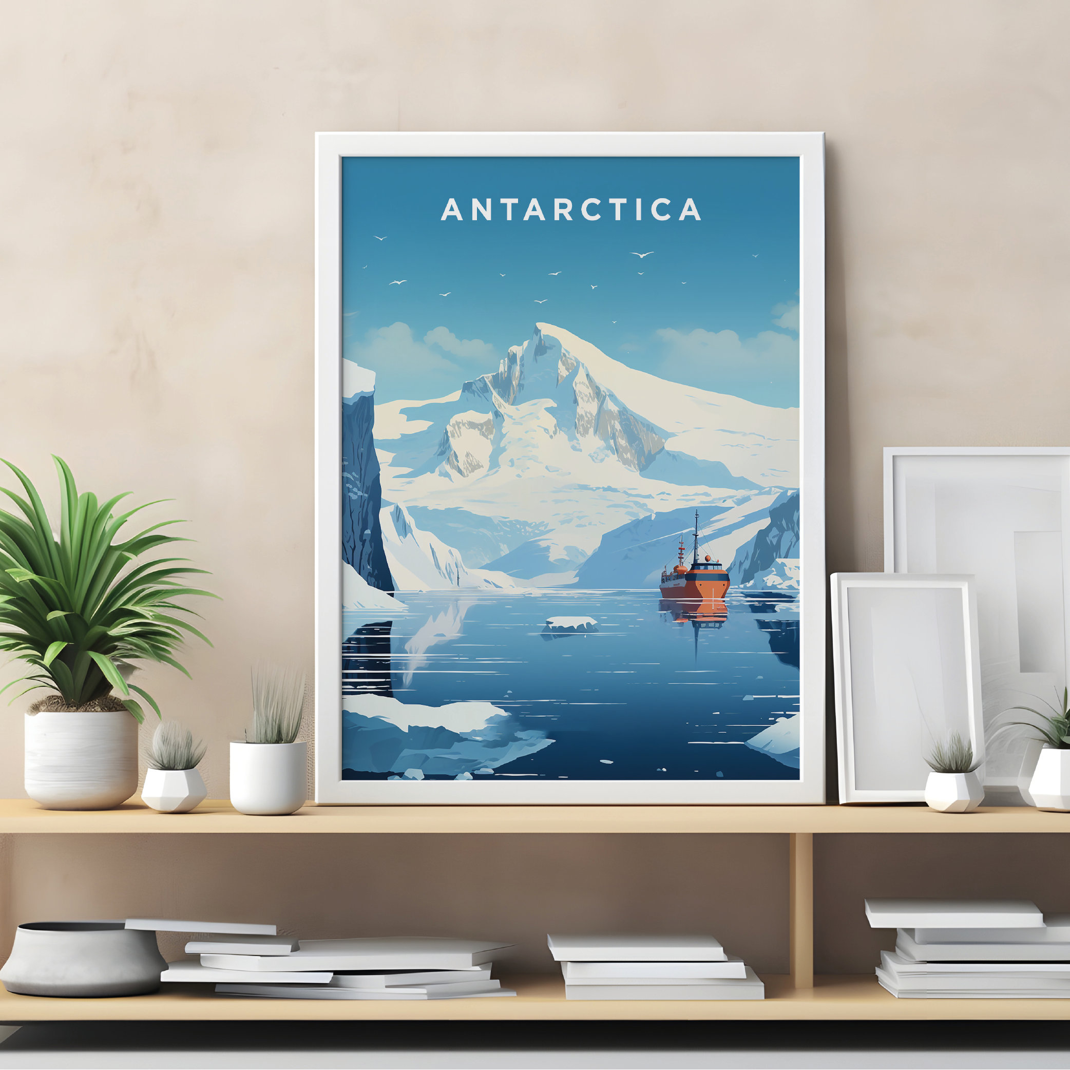 Antarctica Travel Poster, Antarctica Print, Antarctica Poster, Travel ...