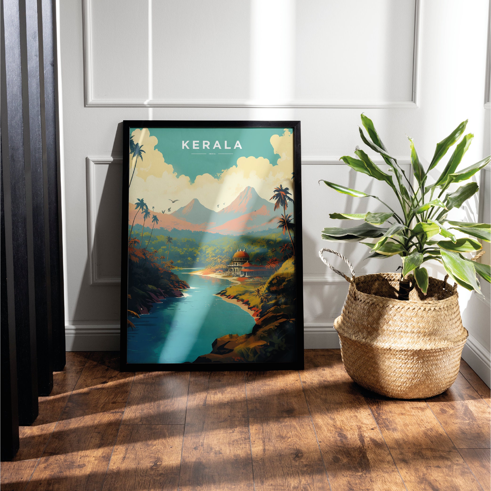 Kerala Travel Poster, Kerala Poster, Kerala Print, Kerala Wall Art ...