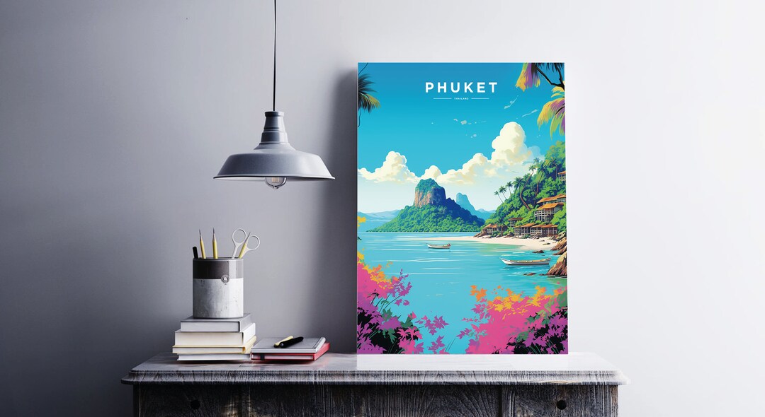 Phuket Travel Poster, Phuket Poster, Thailand Poster, Phuket Print ...