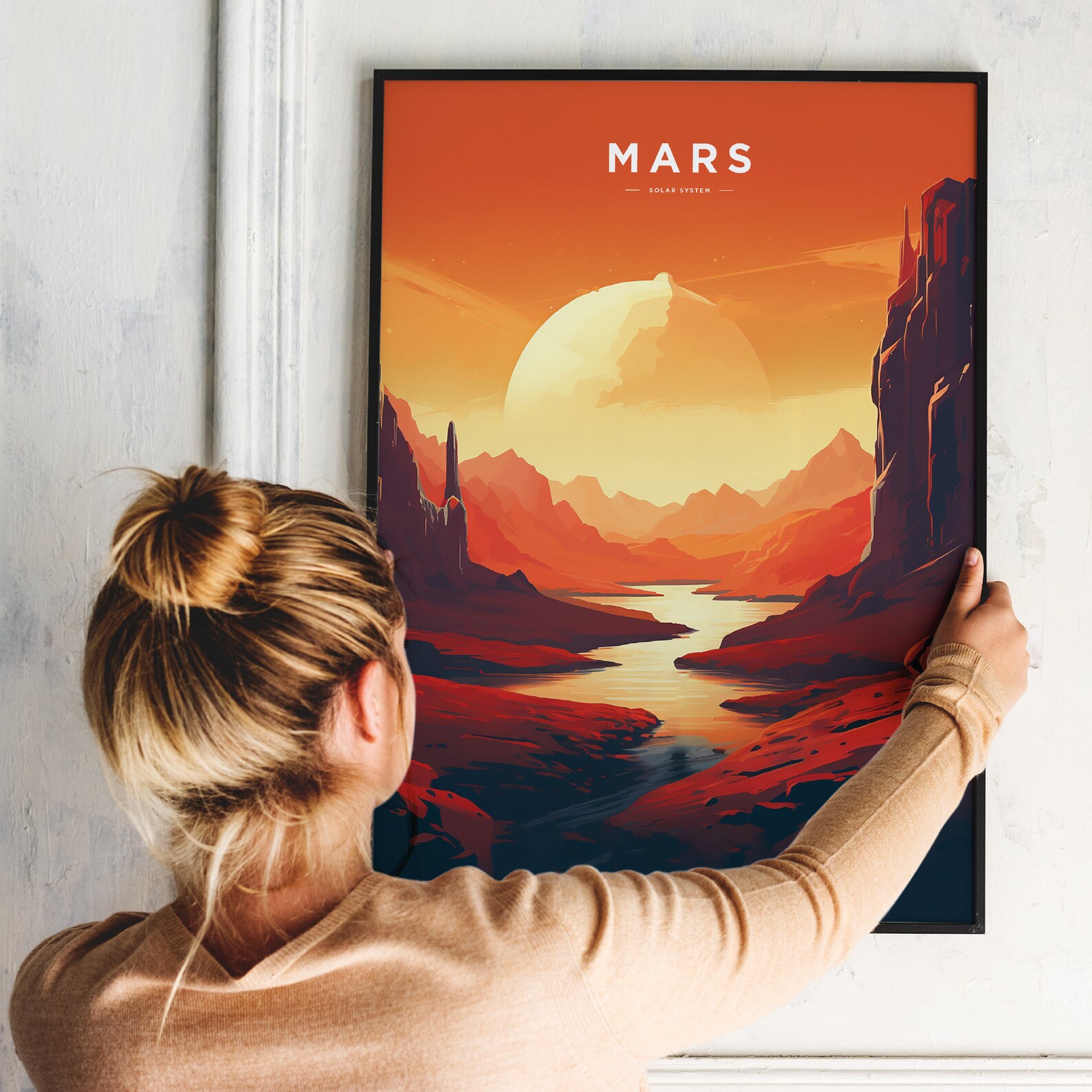 Mars Travel Poster, Mars, Space Travel Poster, Space, Space Poster ...