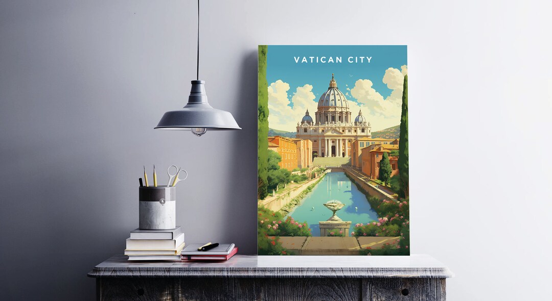 Vatican City Poster, Vatican City, Vatican City Print, Vatican City Art ...