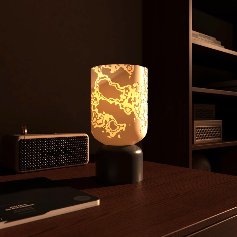 Organic Glow Table Lamp STL - 3D Printed Ambient Light - E27/E14 Lamp ...