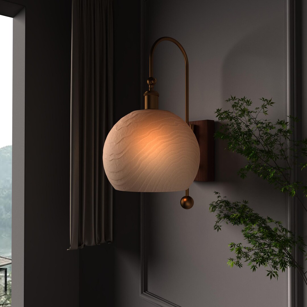 3D Printable Lamp Shade - Organic Wave Pattern - STL & 3MF File ...