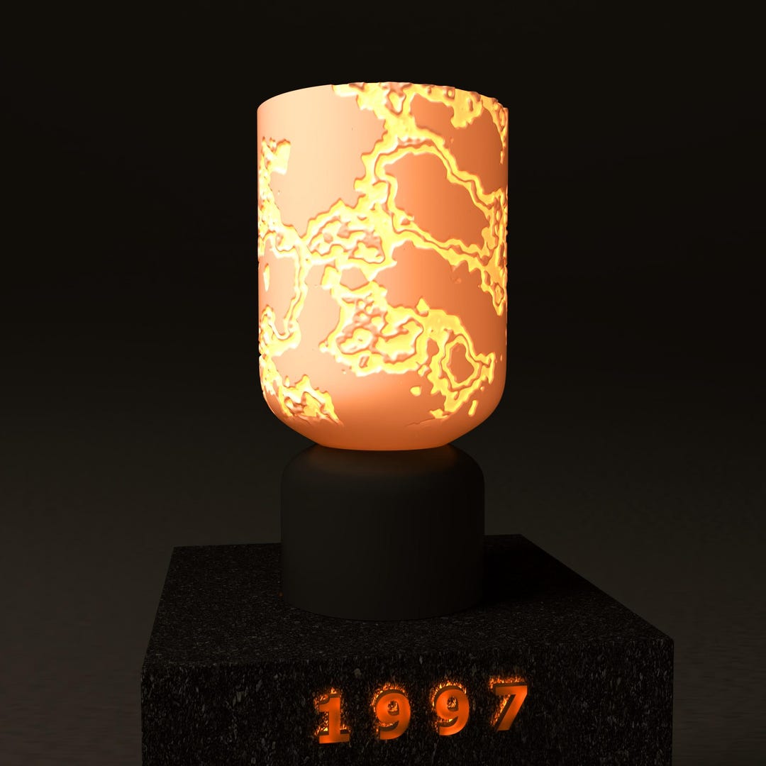 Organic Glow Table Lamp STL - 3D Printed Ambient Light - E27/E14 Lamp ...