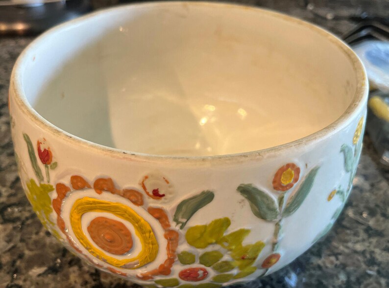 Lladro Porcelain / Rare Vintage FLORAL Serving BOWL / 1168 / 1970's ...