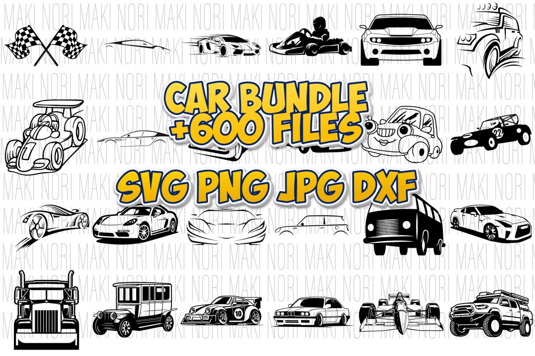 600 Car SVG Bundle, Monogram SVG, Split Monogram Svg, Car Svg, Car Sign ...