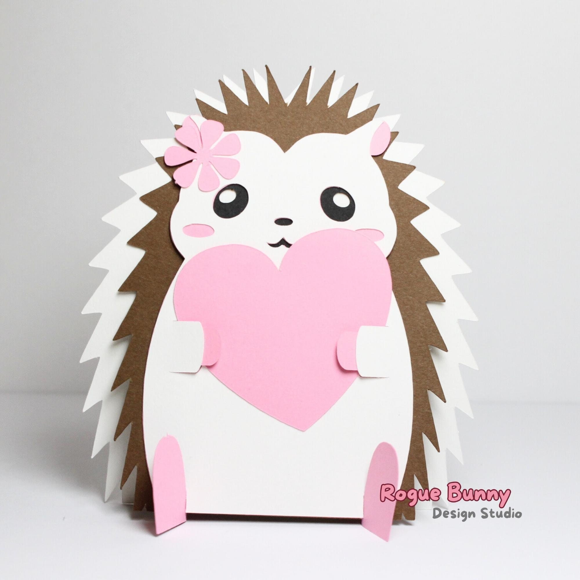 Hedgehog Note Holder / Papercraft / Cricut SVG File - Etsy