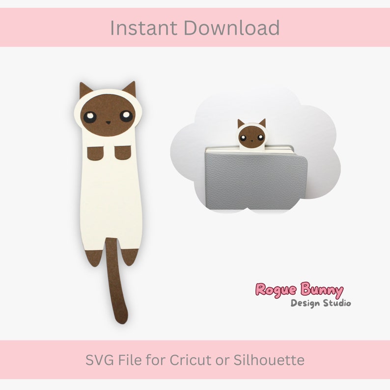 Siamese Cat Bookmark SVG File/ Papercraft / Cricut Project - Etsy Canada