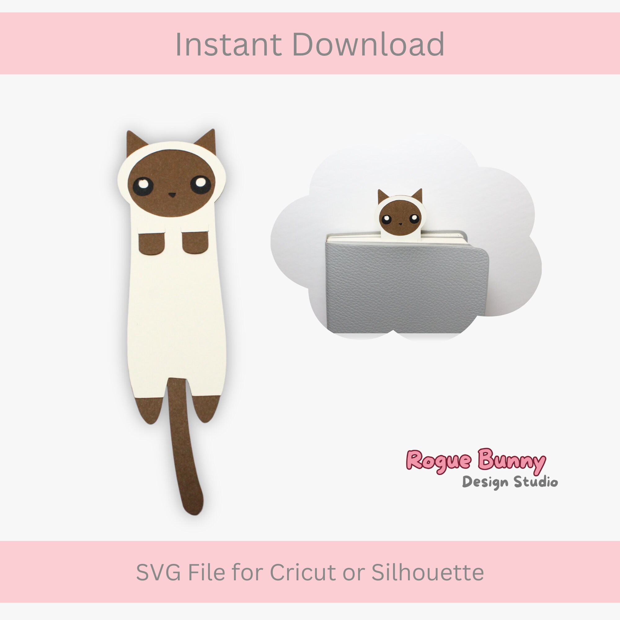 Siamese Cat Bookmark SVG File/ Papercraft / Cricut Project - Etsy Canada
