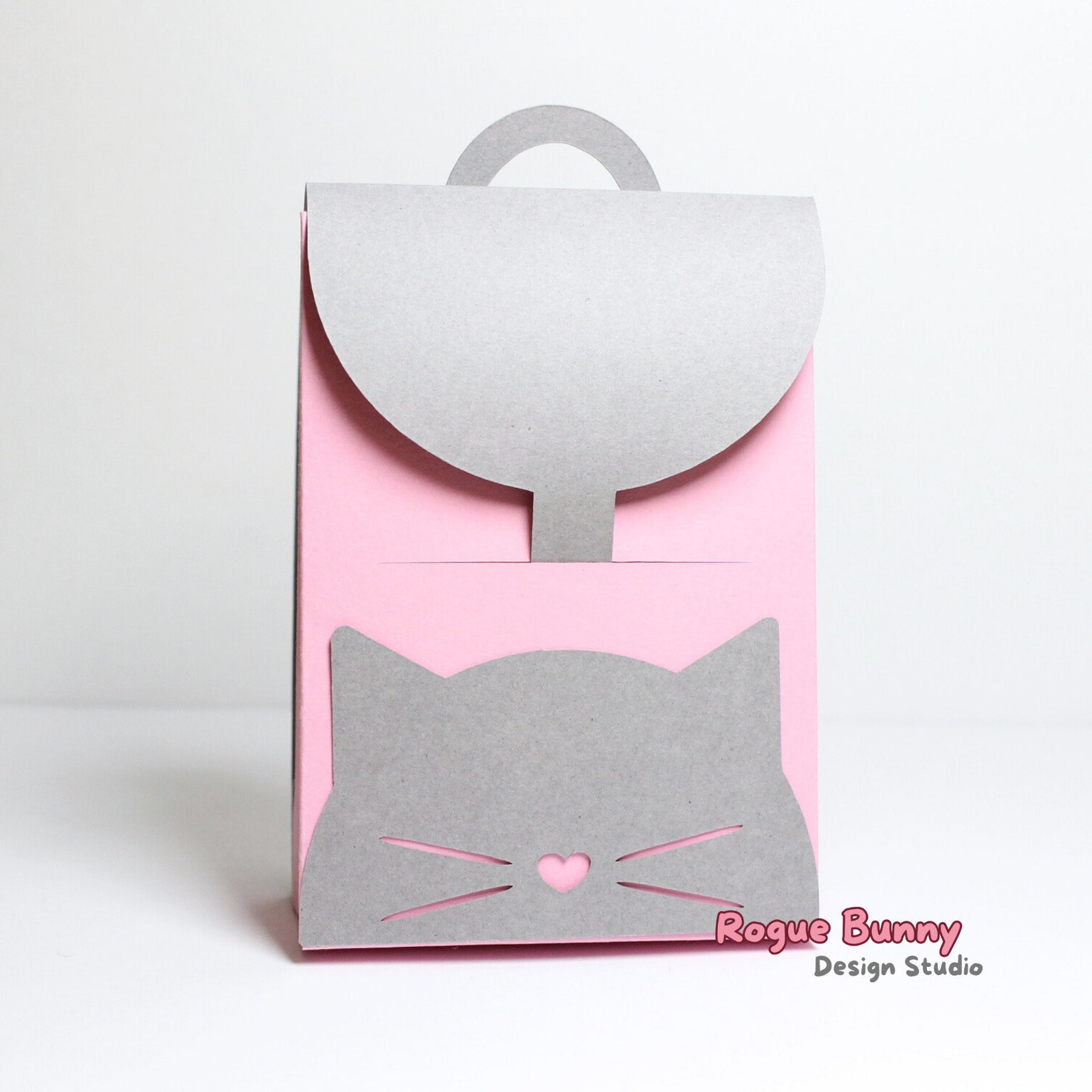 Cat Backpack Gift Box / Papercraft /cricut 3D SVG File - Etsy