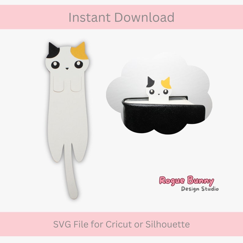 Calico Cat Bookmark SVG File/ Papercraft / Cricut Project - Etsy Australia