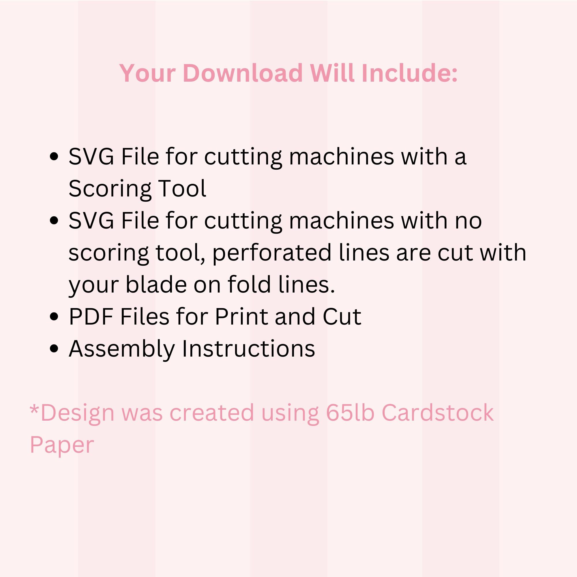Calico Cat Cupcake Box Papercraft (SVG, PDF) - Etsy