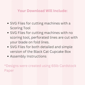 Black Cat 3X3X3 Cupcake Box / Toy Papercraft / Cricut SVG File - Etsy