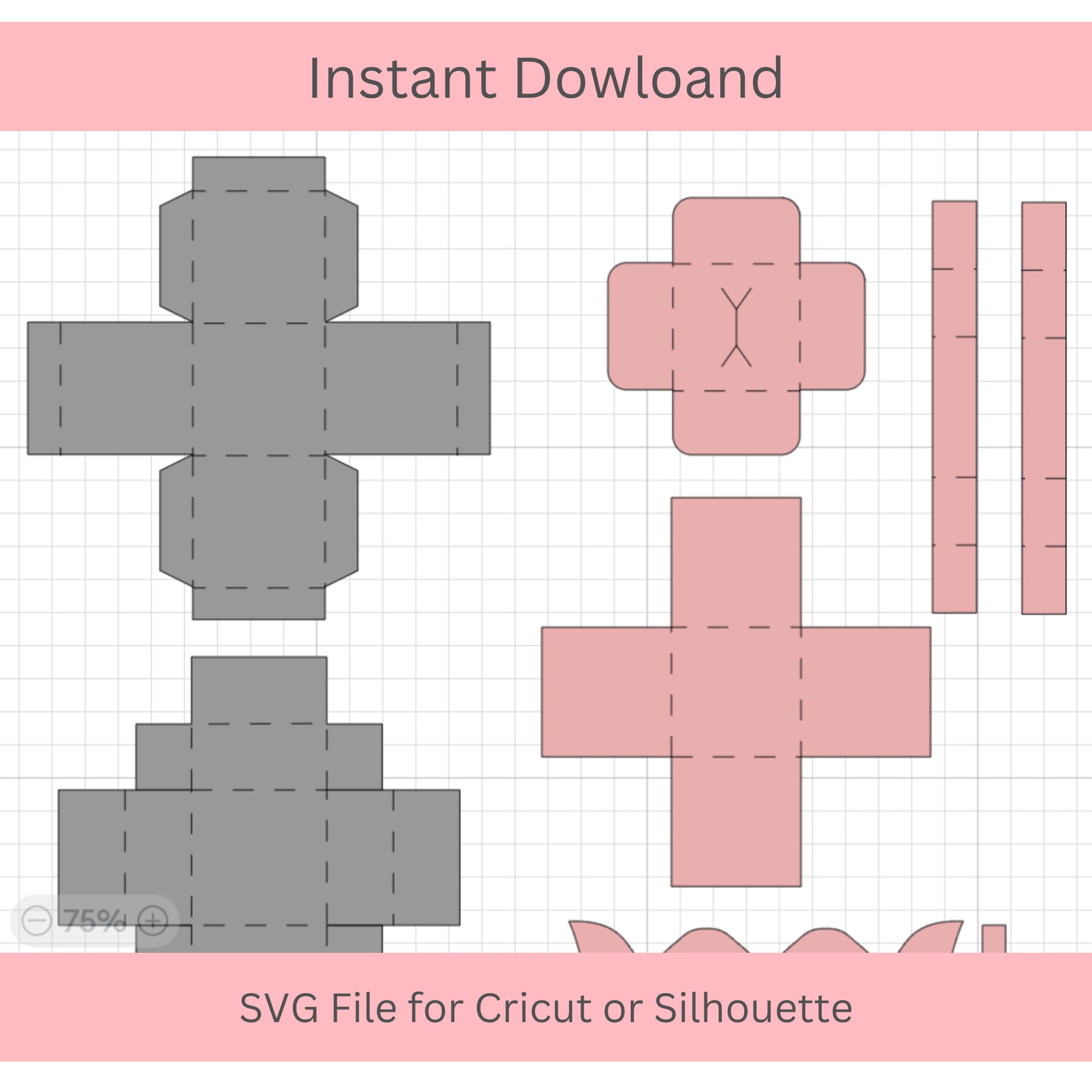 Ring Box Template With Bow, 3D SVG File (digital Download) - Etsy