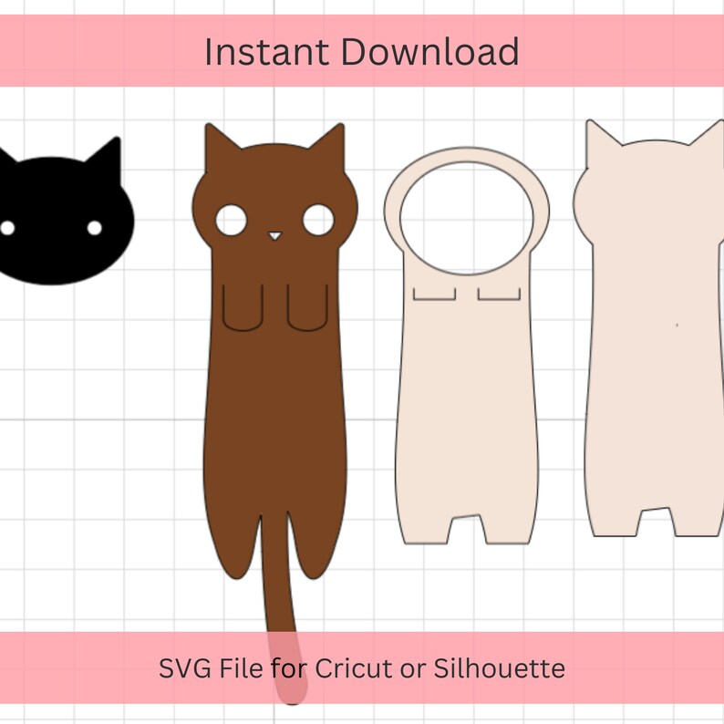 Siamese Cat Bookmark SVG File/ Papercraft / Cricut Project - Etsy Canada