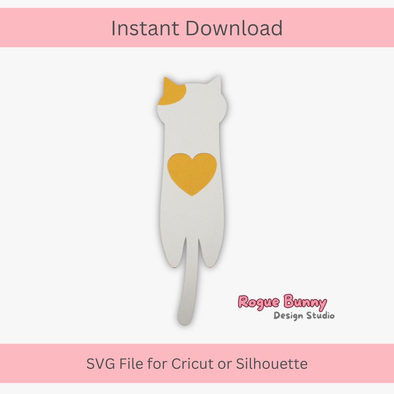 Calico Cat Bookmark SVG File/ Papercraft / Cricut Project - Etsy