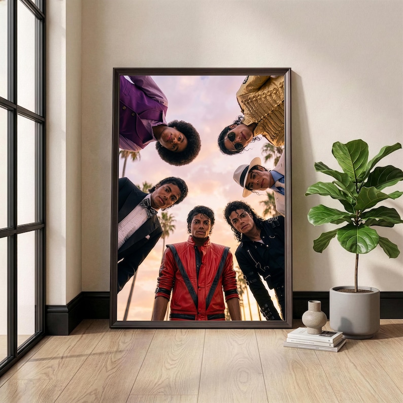 Michael Jackson Poster, King of Pop Wall Art, MJ Eras Print, Retro ...