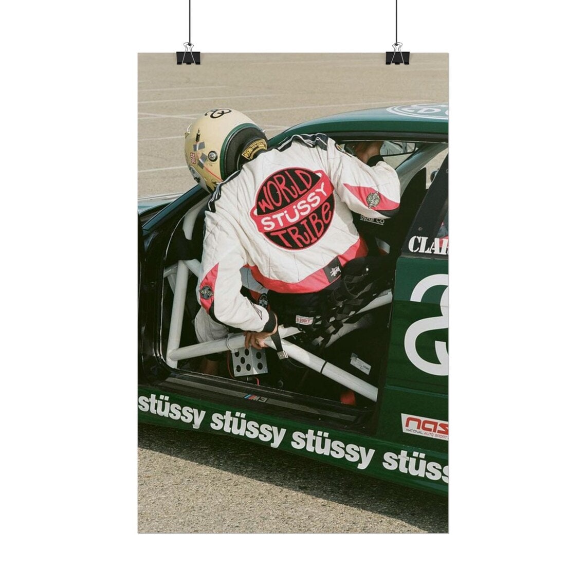 Stussy Poster Digital Print JPEG Downloadable File Racer Car Aesthetic ...