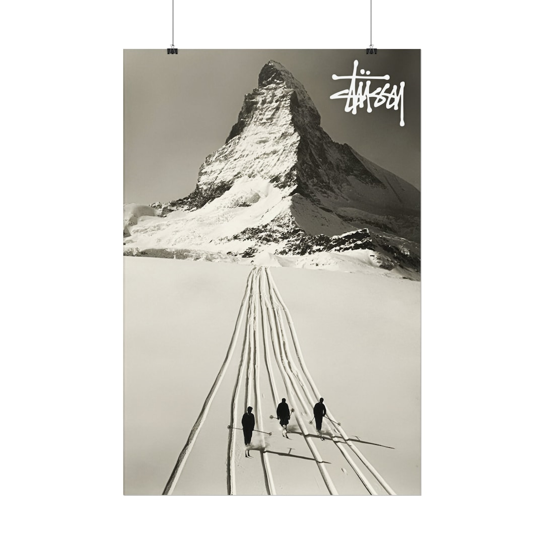 Stussy Poster Digital Print JPEG Downloadable File Mountain Climber - Etsy