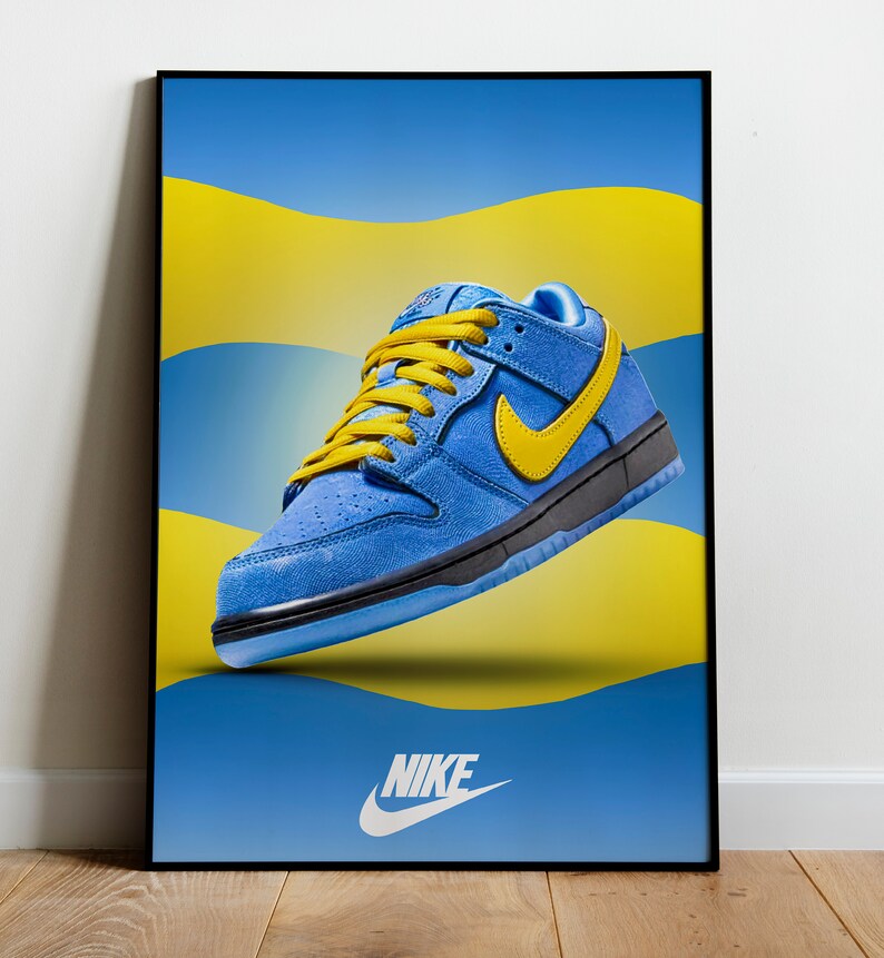 Nike SB Dunk Low Powerpuff Girls Poster Hypebeast Wall Art, Minimalist ...