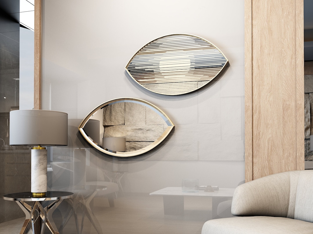 Evil Eye Mirror, Gold Wall Mirror, Small Wall Mirror, Bathroom Mirror ...