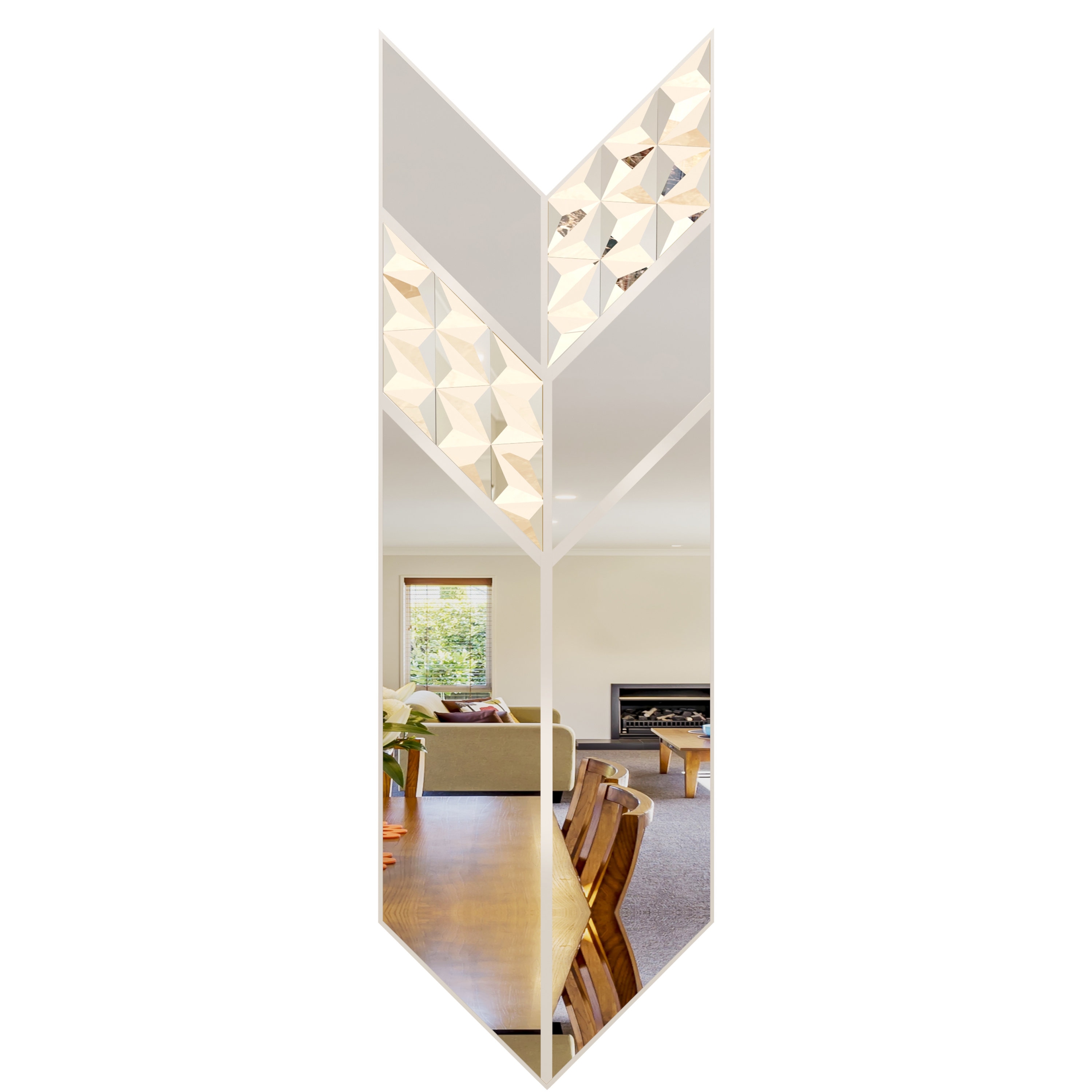 Mirror Wall, Arrow Shape Mirror, Vanity Mirror, Irregular Mirror, Gold ...
