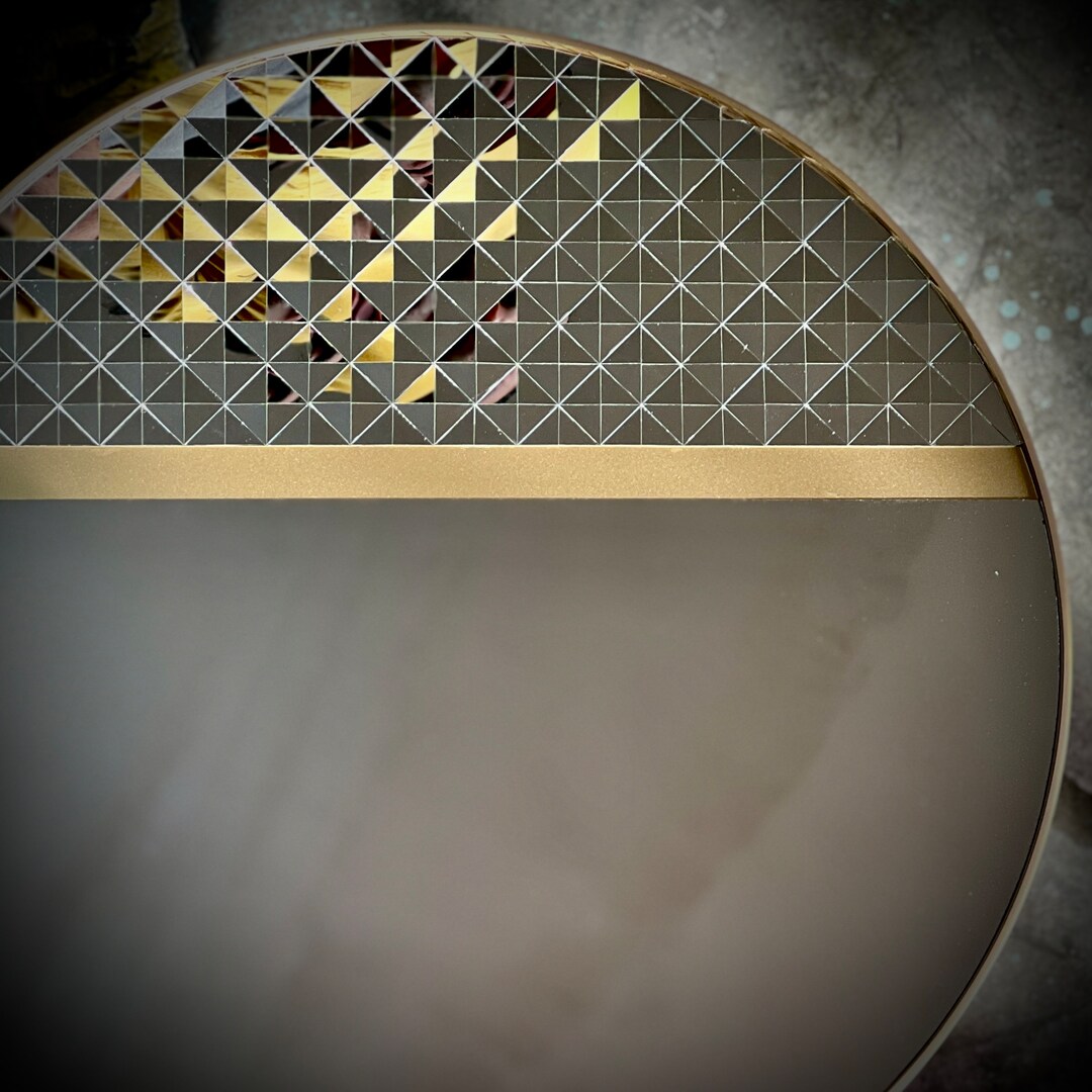 Round Mirror, Asymmetrical Vanity Mirror, Large Bathroom Vanity ...