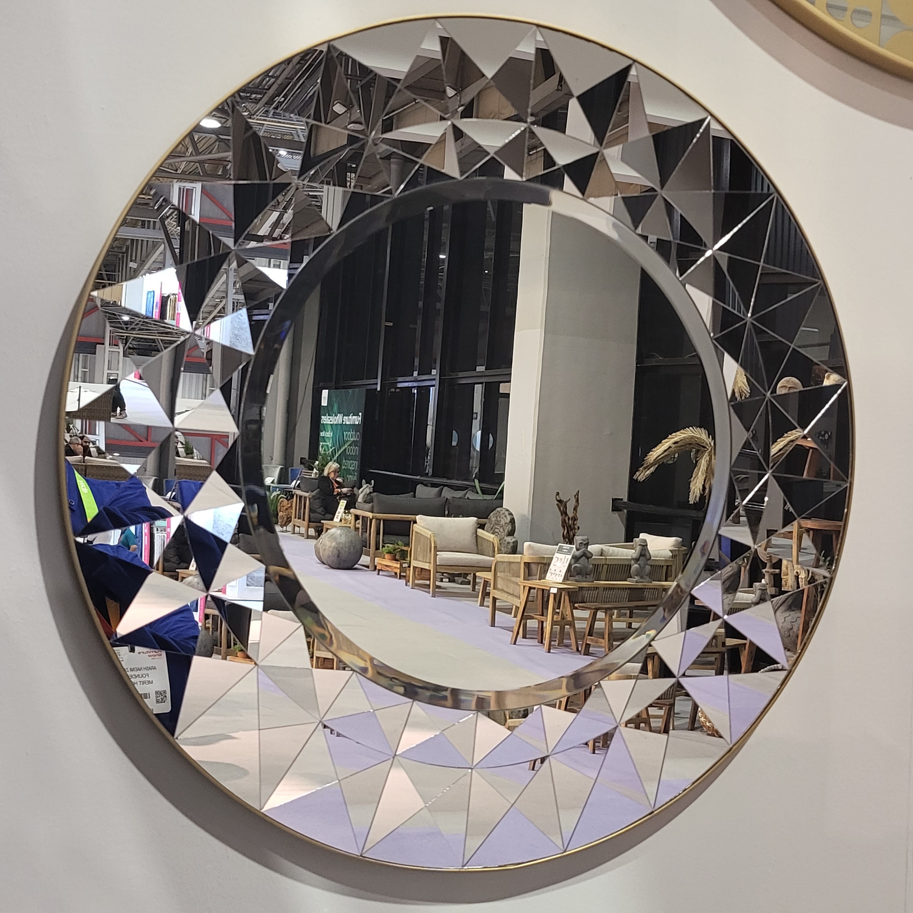 Boho Sunburst Mirror Handmade Round Gold and Black Wall Mirror Unique ...