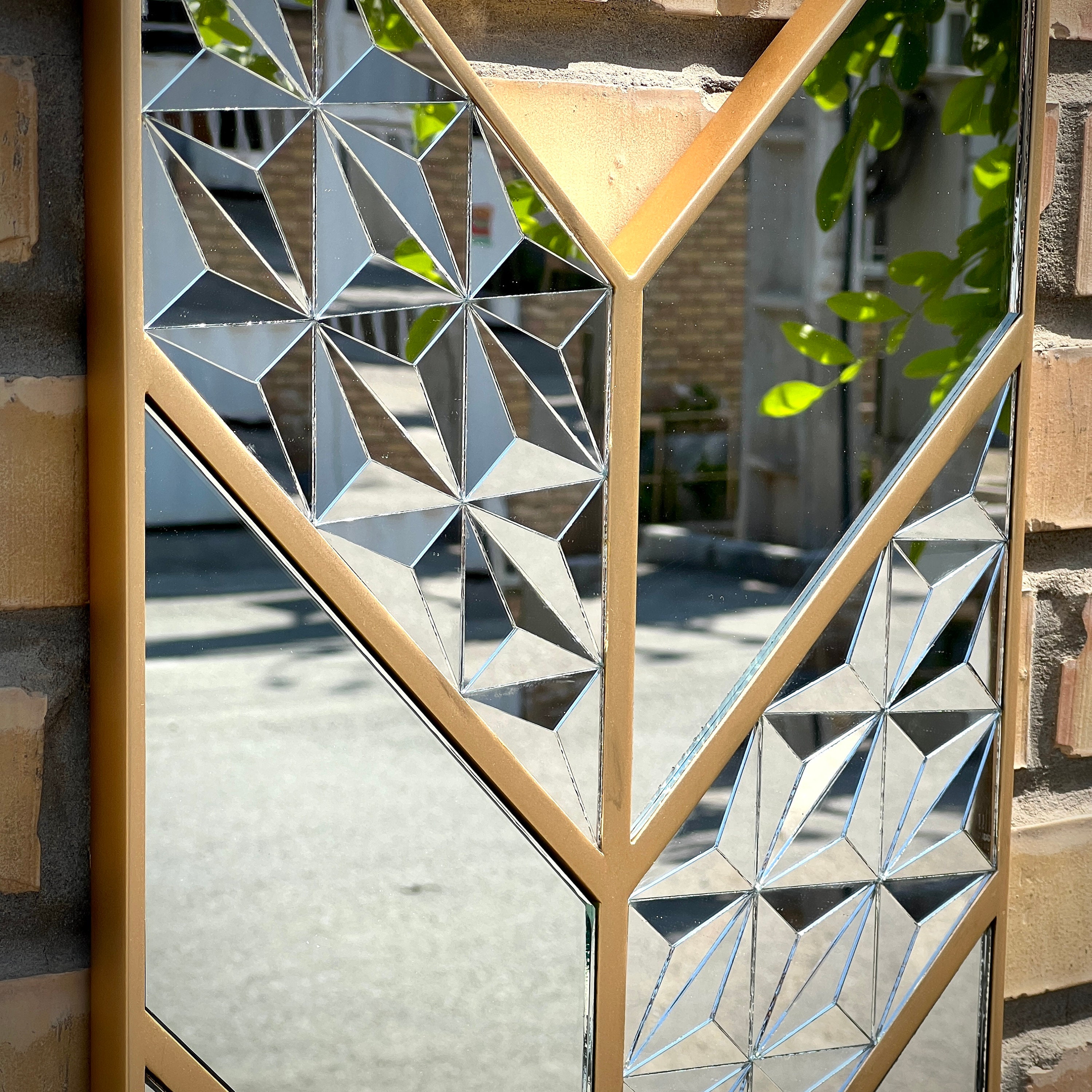 Mirror Wall, Arrow Shape Mirror, Vanity Mirror, Irregular Mirror, Gold ...