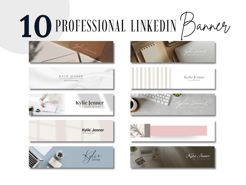 Accountant Linkedin Banner Template | Professional Business Background ...