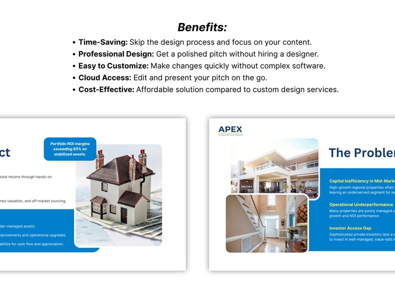 Real Estate Presentation Template | Multifamily Investor Presentation ...