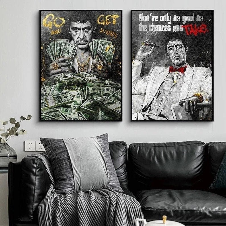 Scarface Tony Montana Series Motivational Quote Dollars Money Cash ...