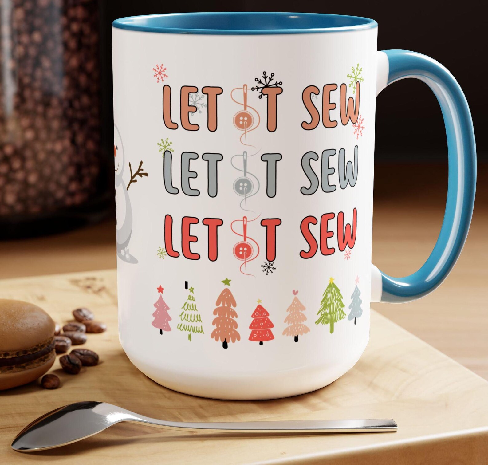 Let It Sew, Coffee Mug, Sewing Mug, Sewing Coffee Cup, Seamstress Mug ...