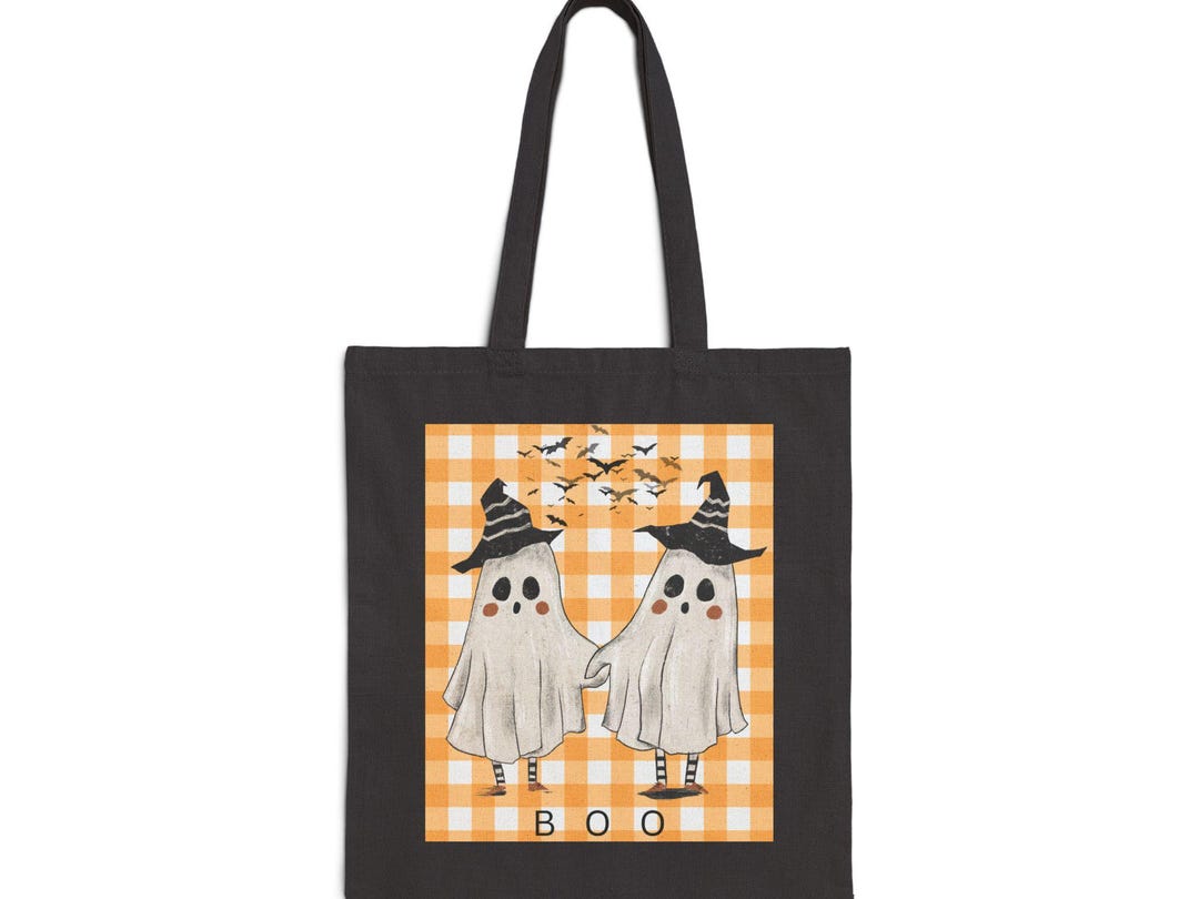 Ghost Tote Bag, Ghost Tote Bags, Ghost Bag, Halloween Tote Bag ...