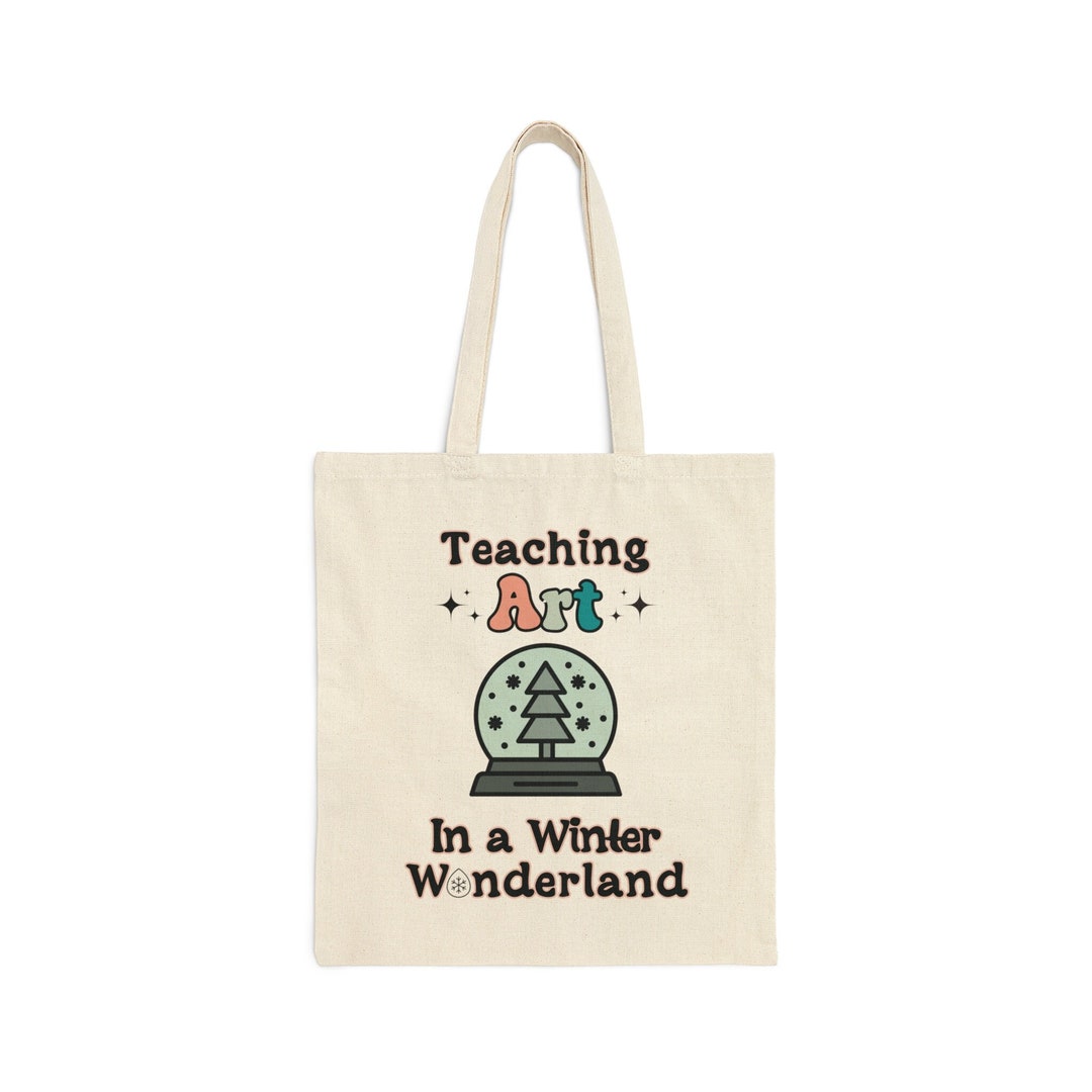 Teaching Art in a Winter Wonderland Tote Bag Art Tote - Etsy