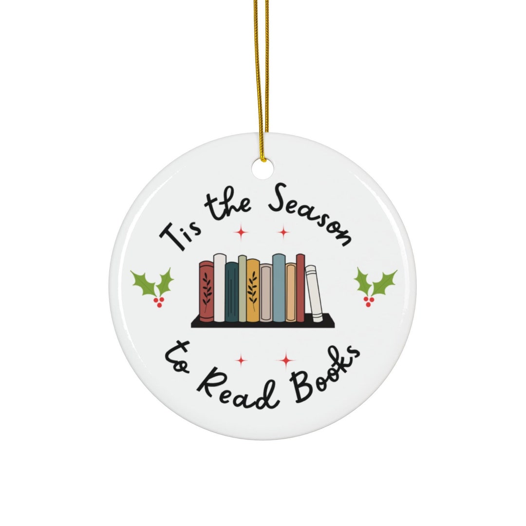 Tis the Season to Read Books Ornament, Book Ornament, Book Ornaments ...