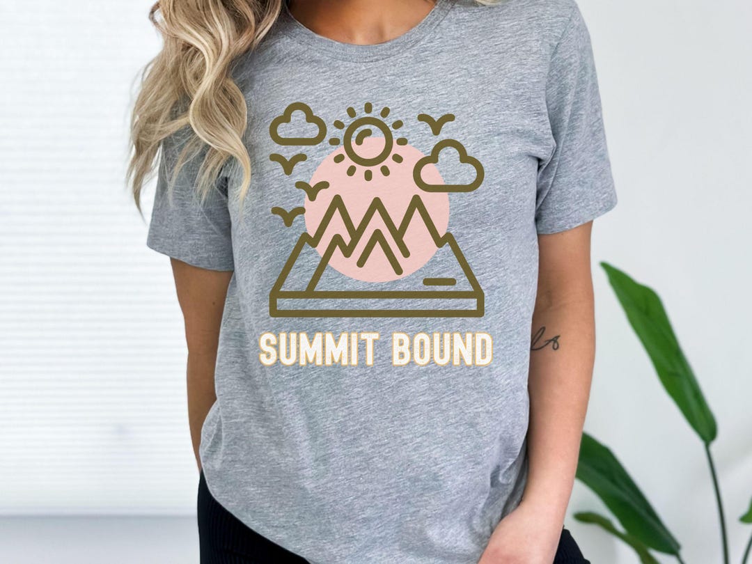 Summit Bound T-shirt, Summit T-shirt, Mountain Shirt, Summit Shirts ...