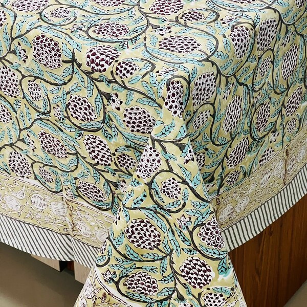 Block Print Tablecloth - Etsy