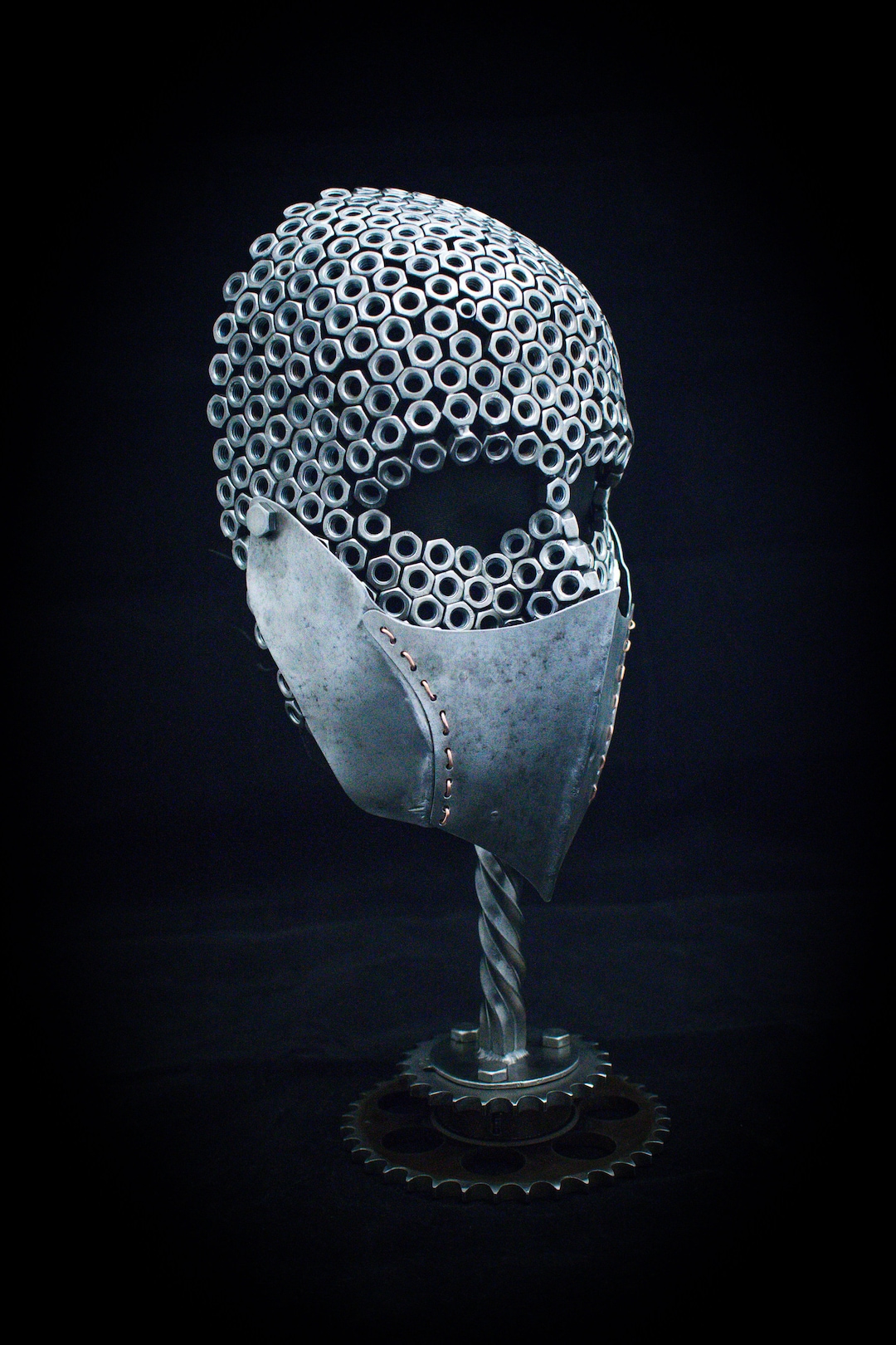 Welded Man Head Sculpture Nut Art - Etsy