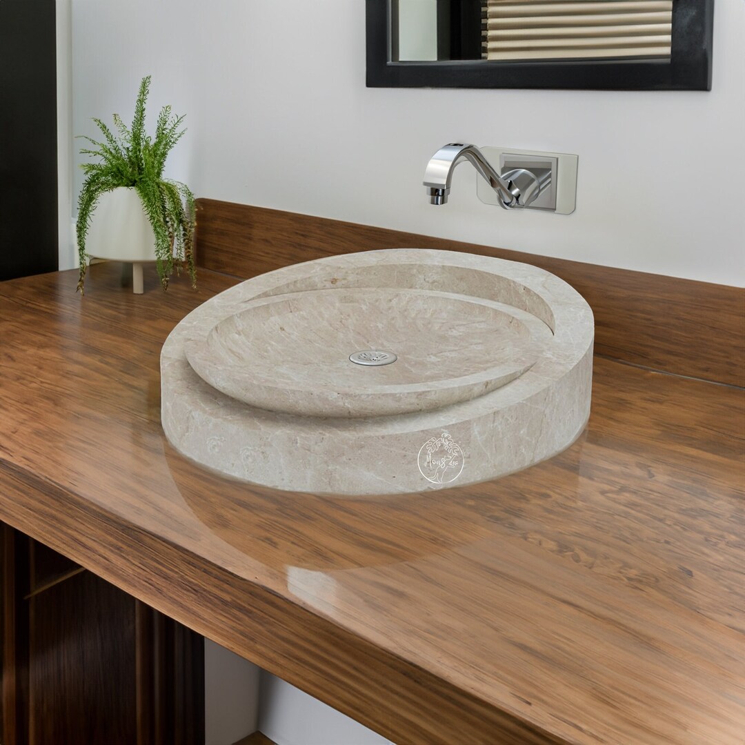 Stone Counter-top Sink, Natural Stone Bathroom Sink, Special Design ...