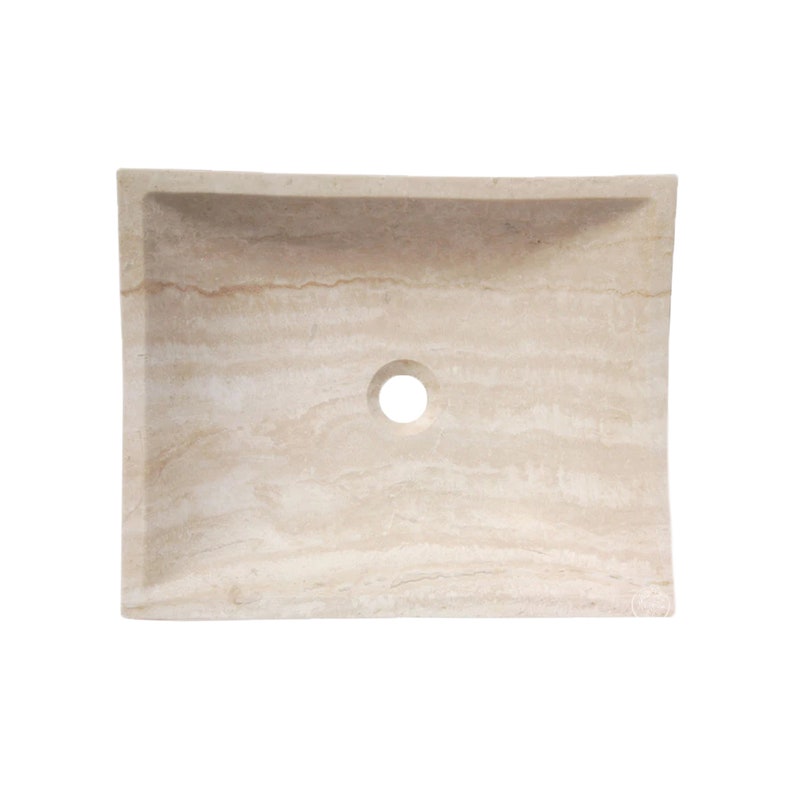 Travertine Natural Stone Bathroom Sink Travertine Rectangular - Etsy