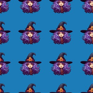 Halloween Digital Paper, Halloween Seamless Patterns, Ghost, Witch ...