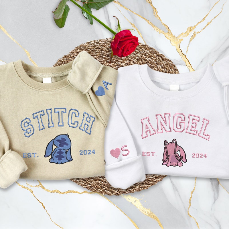 Stitch Winter Sweatshirt - Etsy UK