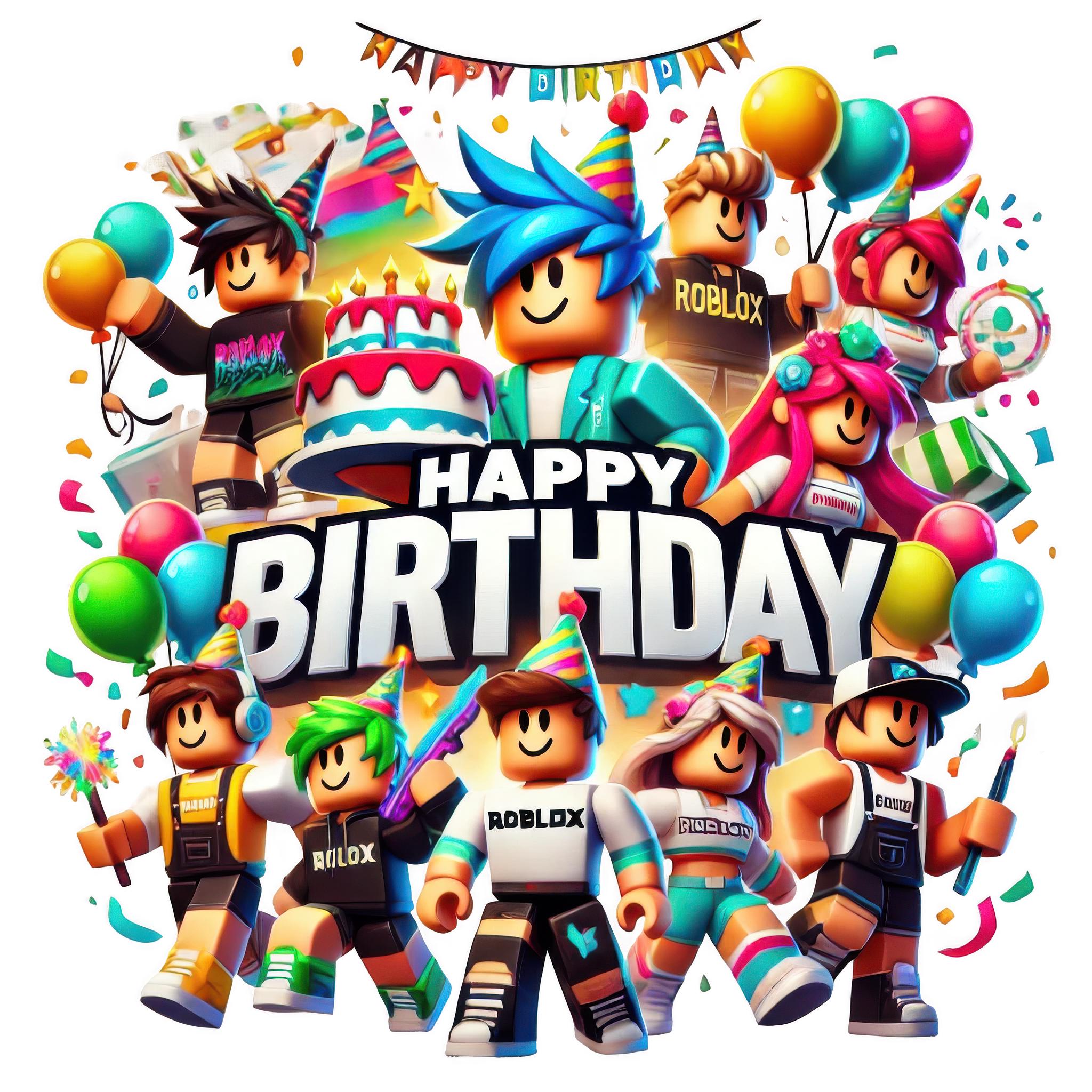 Roblox Happy Birthday, Roblox PNG, Roblox SVG, Roblox Clipart, Roblox ...