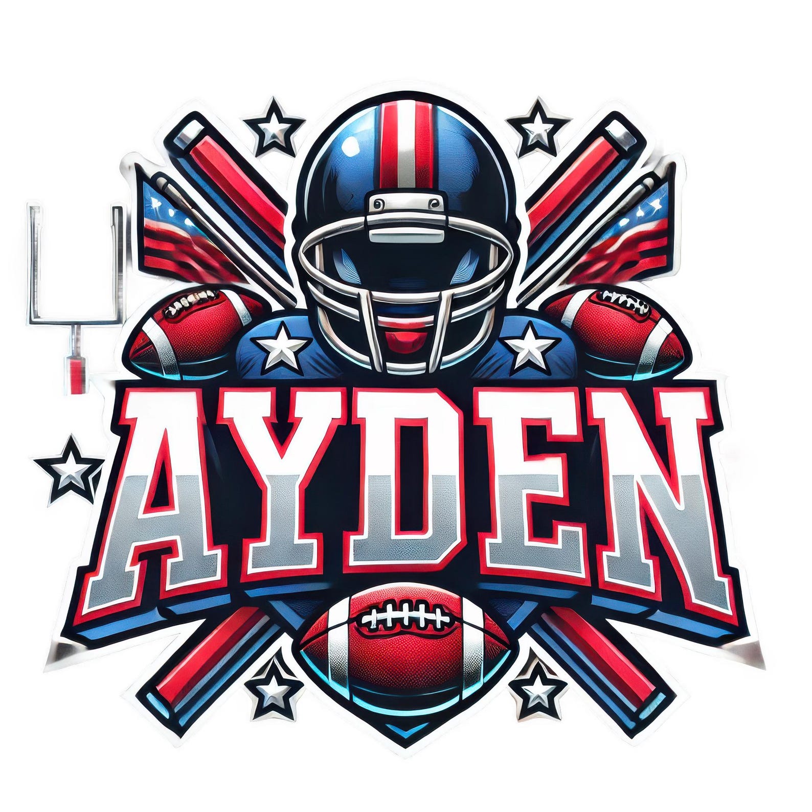 Personalized Football Name, Custom Football Text, Personalized Football ...