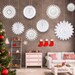 Snowflake Hanging Decor White Paper Snowflakes for Frozen Birthday ...